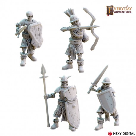 Skeleton Set - Hexy.Digital - 3D files of characters and monsters.